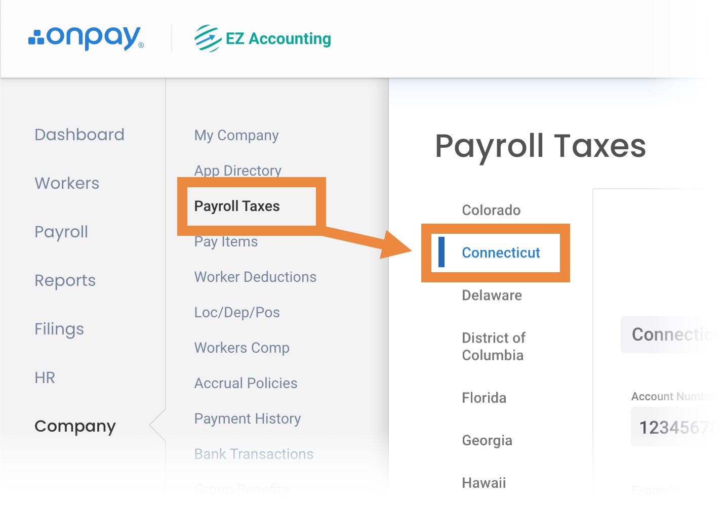 Add or update Connecticut SUI rates in OnPay – Help Center Home