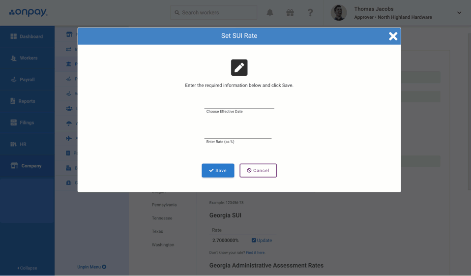 Add or update state payroll tax information – Help Center Home